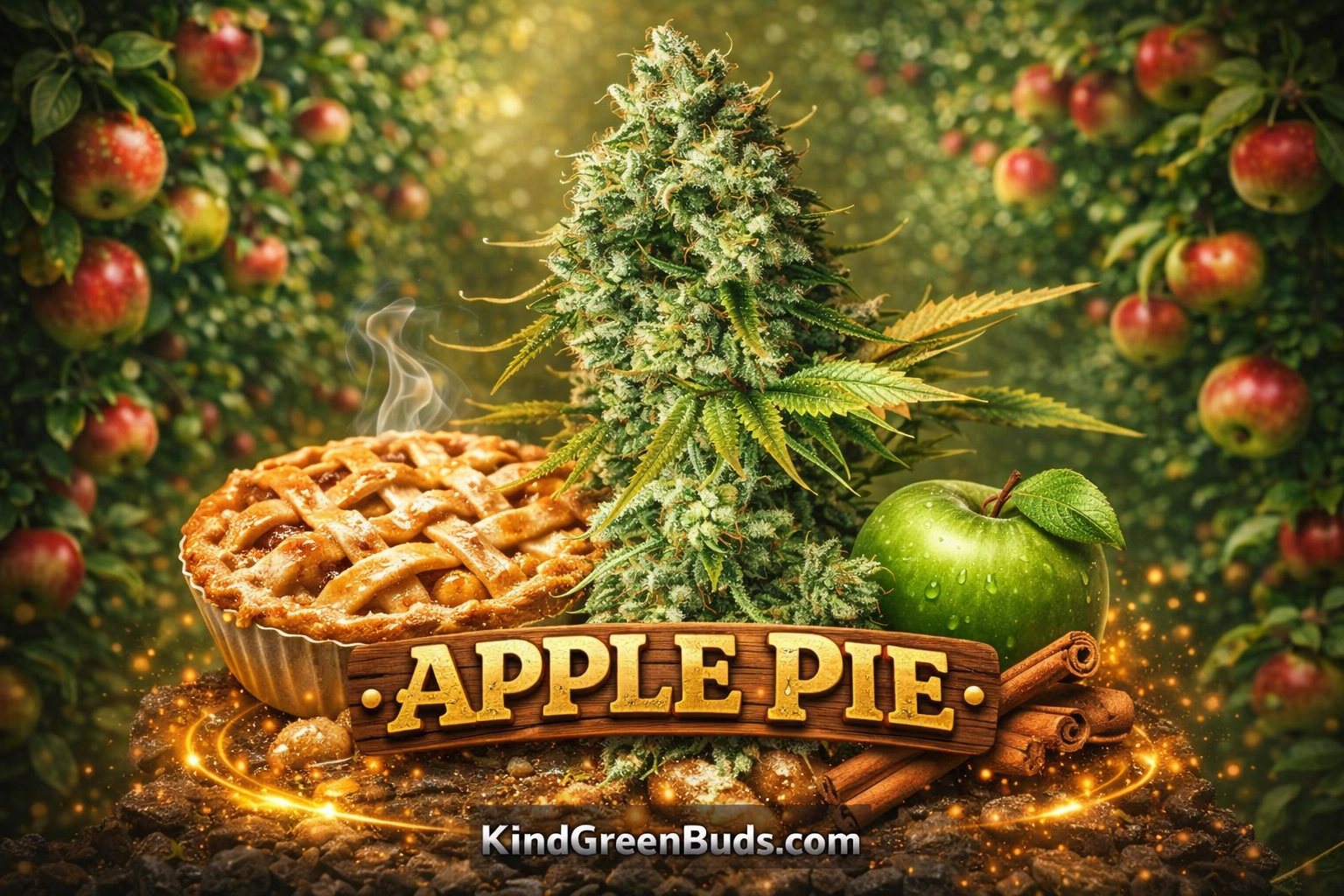 Apple Pie Marijuana Strain - Kind Green Buds