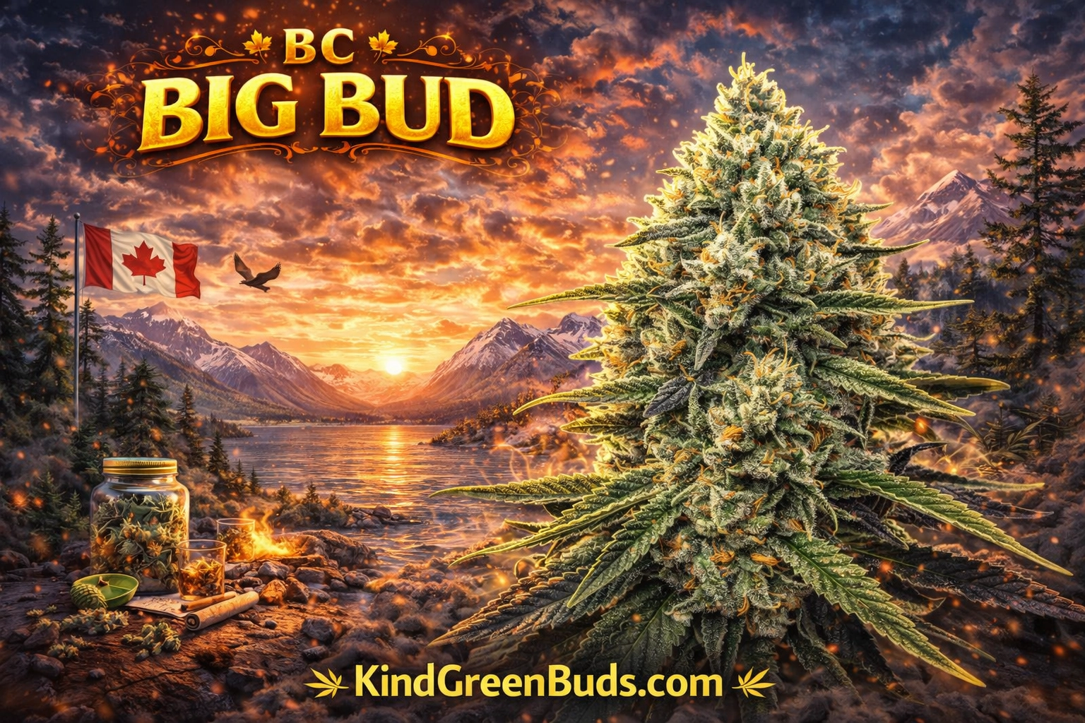 BC Big Bud Marijuana Strain - Kind Green Buds