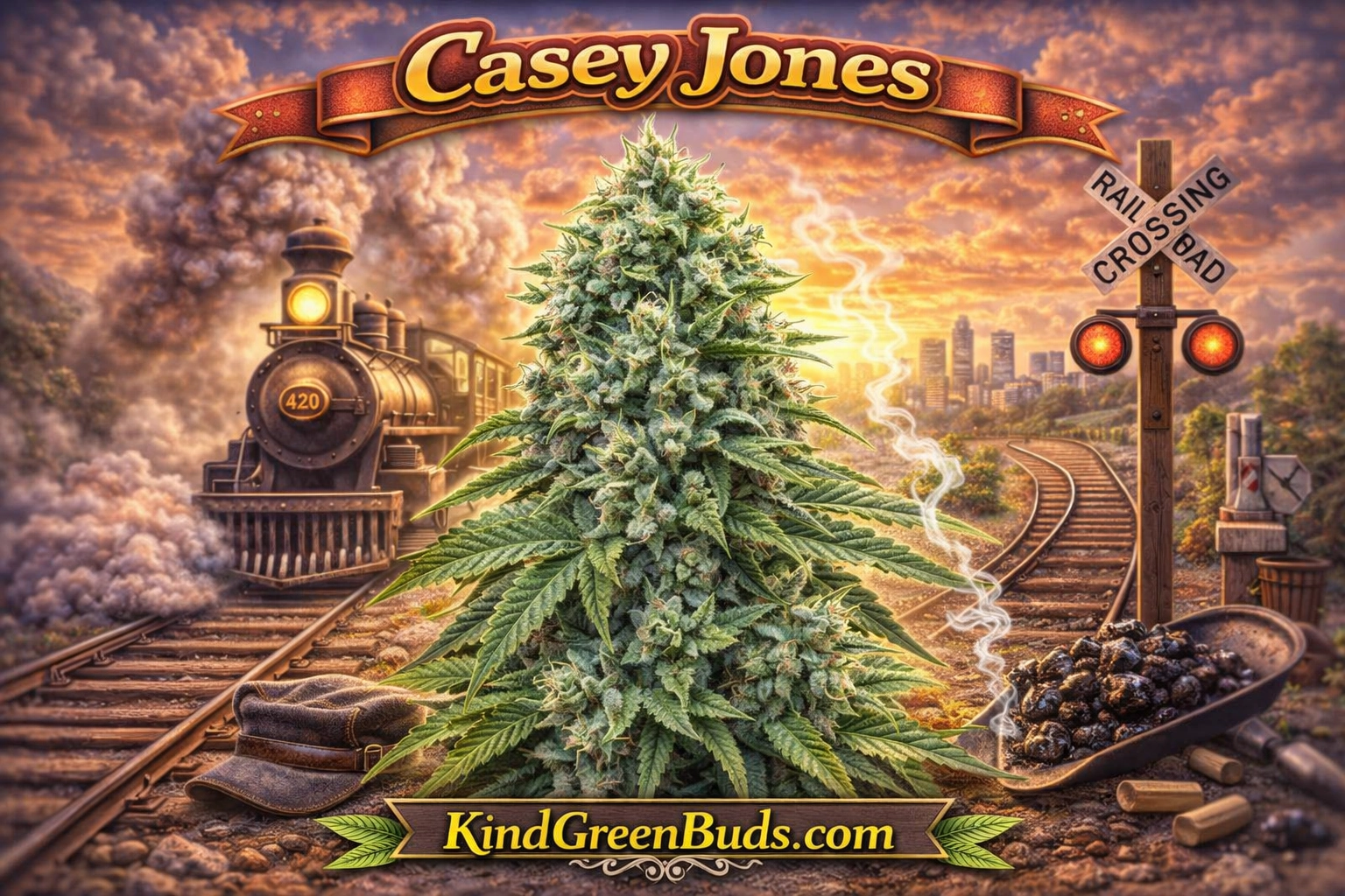 Casey Jones Marijuana Strain - Kind Green Buds