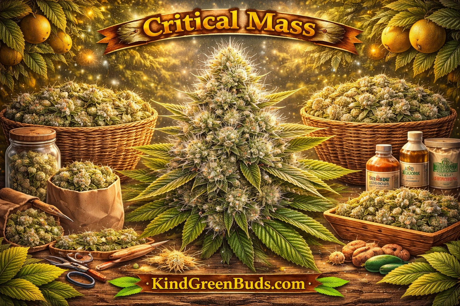 Critical Mass Marijuana Strain - Kind Green Buds