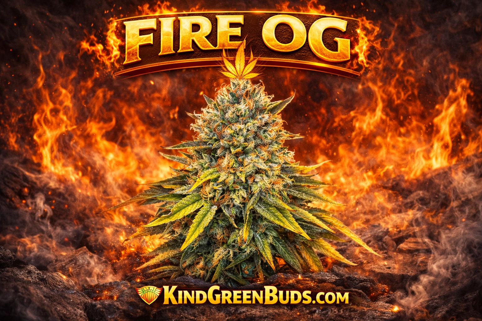 Fire OG Marijuana Strain - Kind Green Buds