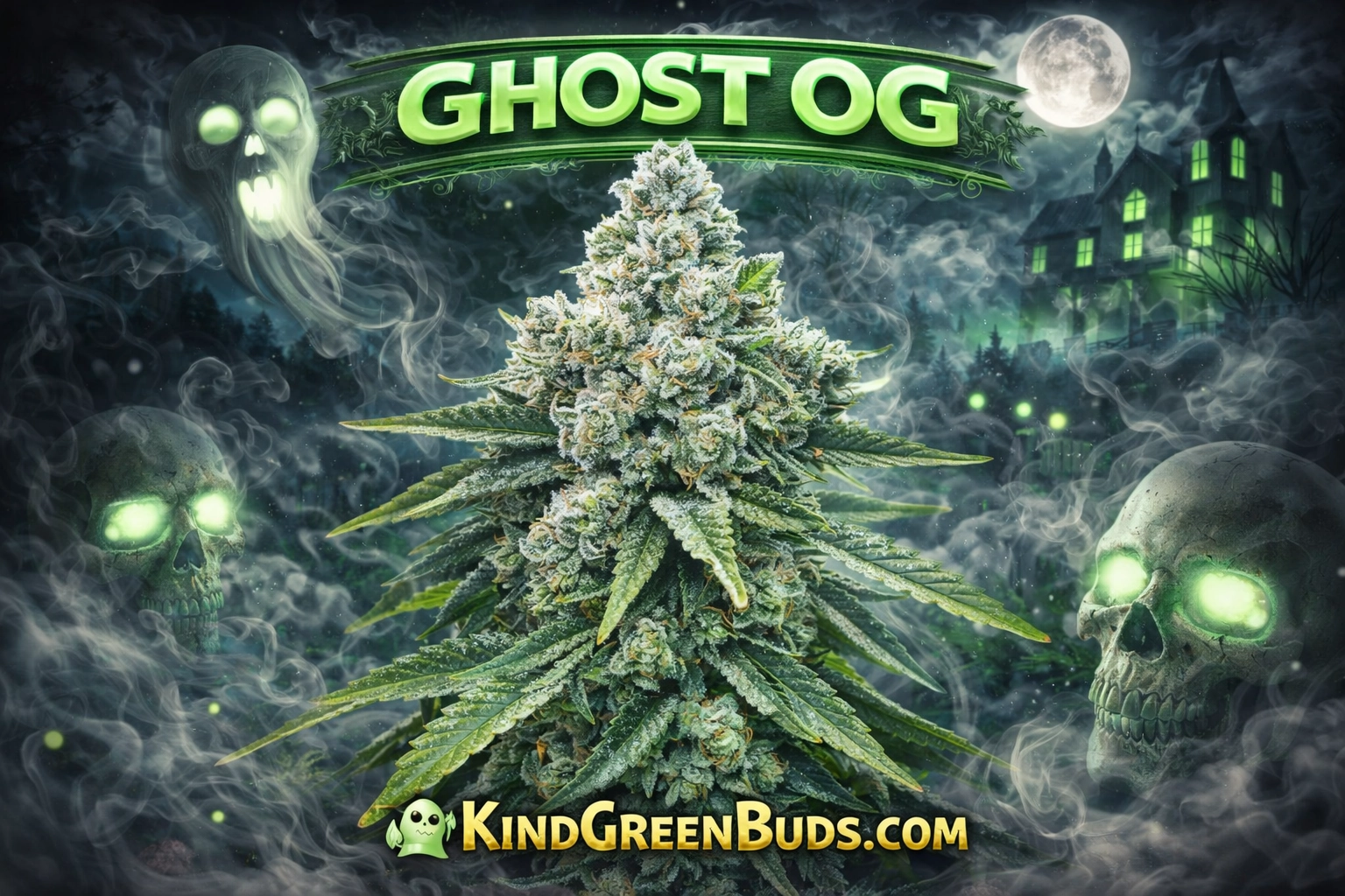 Ghost OG Marijuana Strain - Kind Green Buds