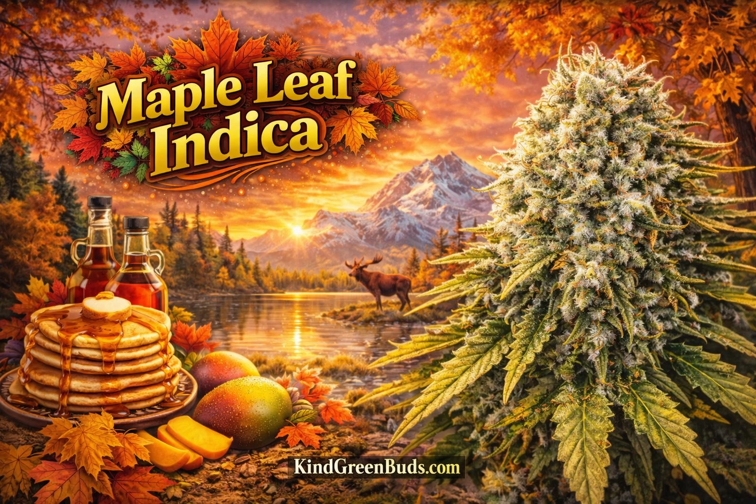 Maple Leaf Indica Marijuana Strain - Kind Green Buds