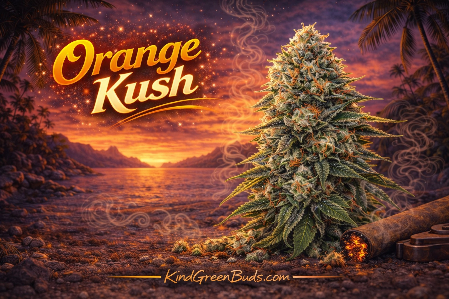 Orange Kush Marijuana Strain - Kind Green Buds