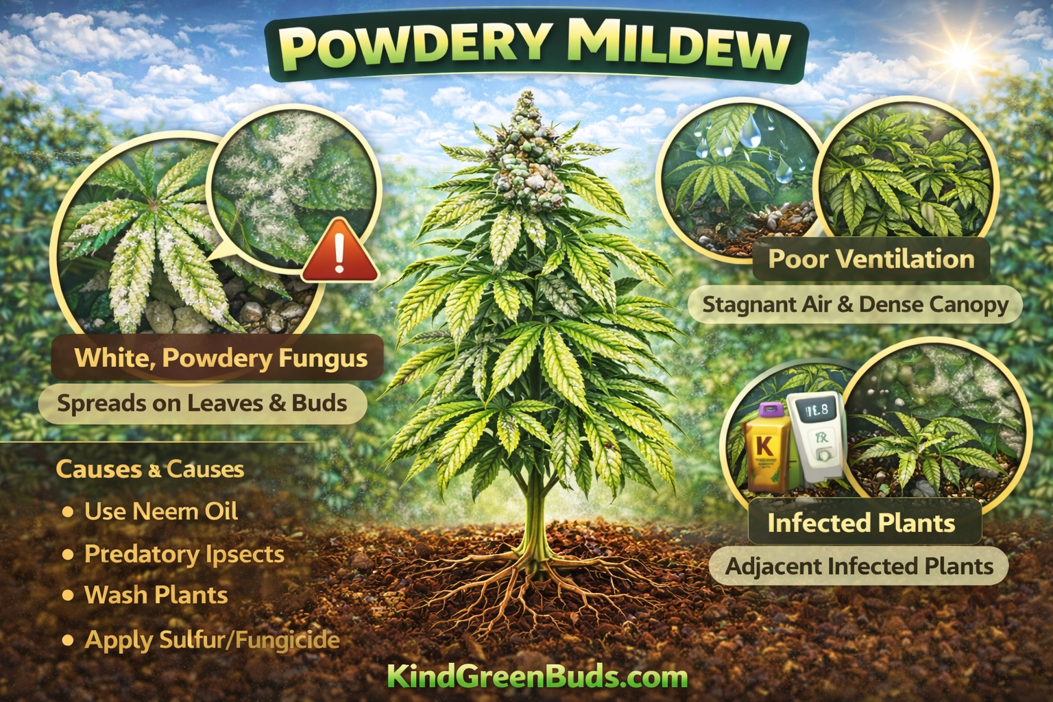Powdery Mildew on Cannabis: Causes, Prevention, and Treatment - Kind ...