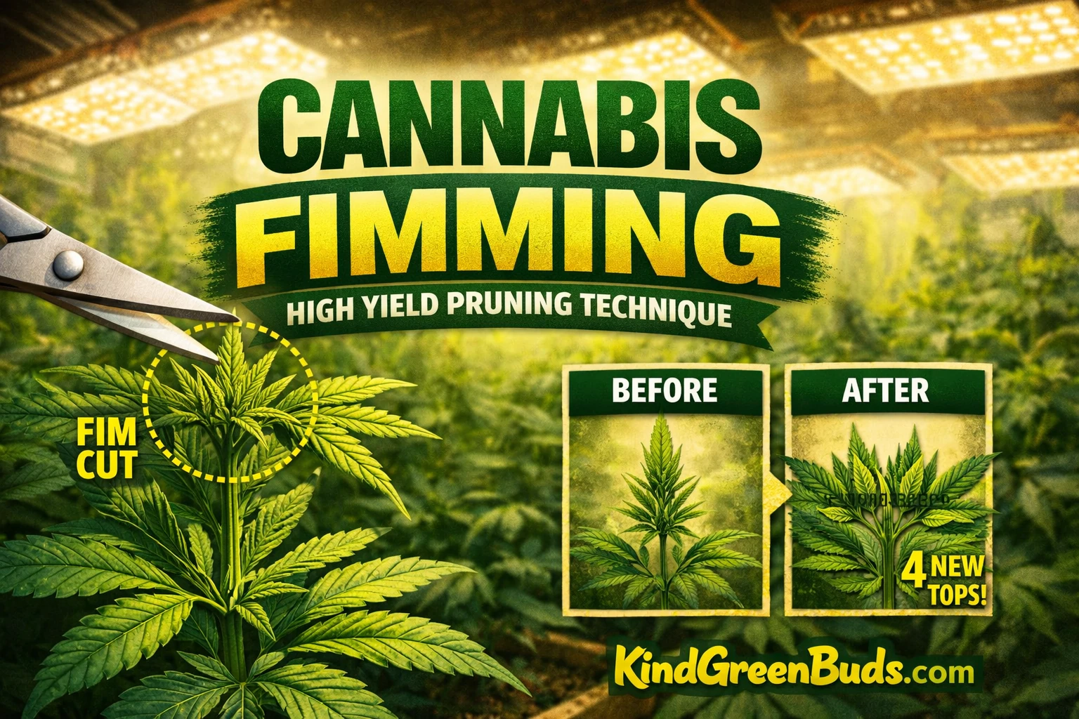 FIMming Cannabis Plants - Kind Green Buds