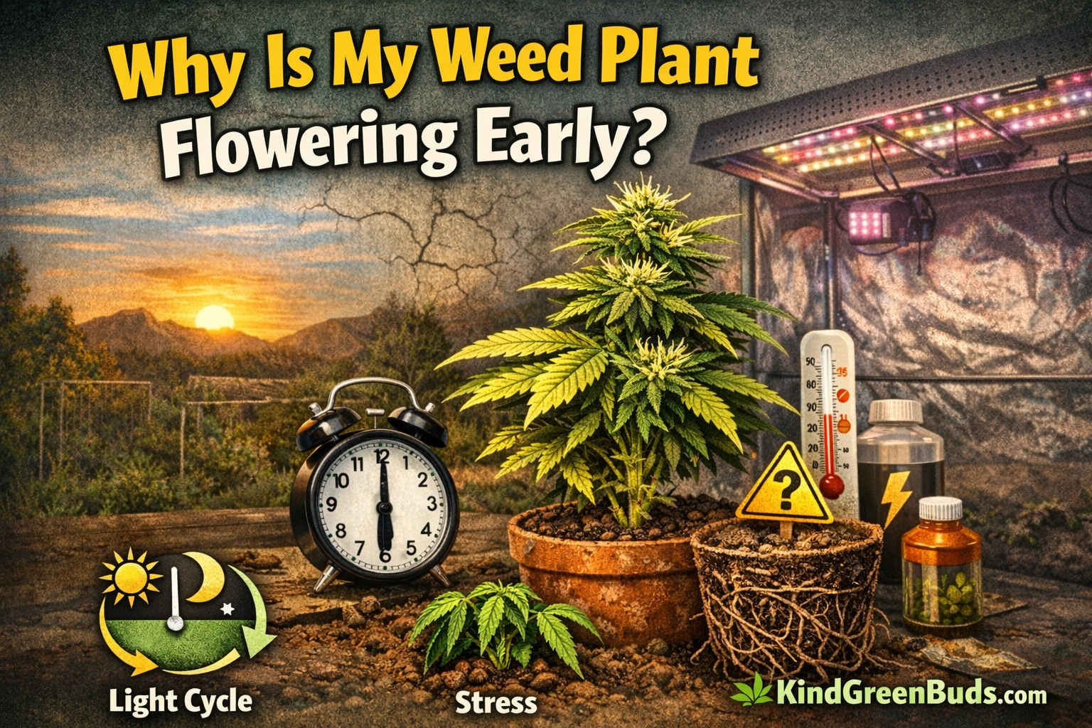 Why Is My Weed Plant Flowering Early? - Kind Green Buds